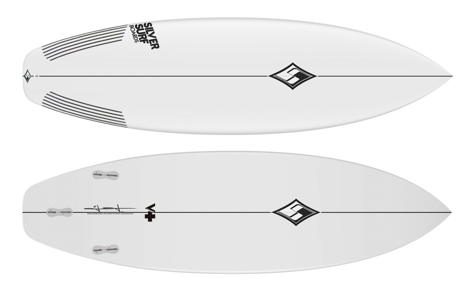 V Plus Model - Silver Surf Surfboards