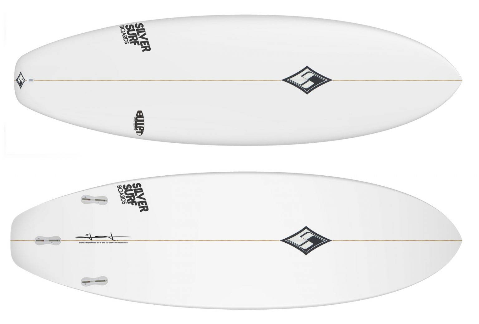 Bullet Model - Silver Surf Surfboards